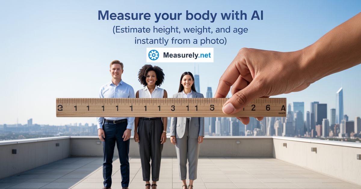 Free AI Body Estimator (Age, Weight, Height) | Measurely.NET